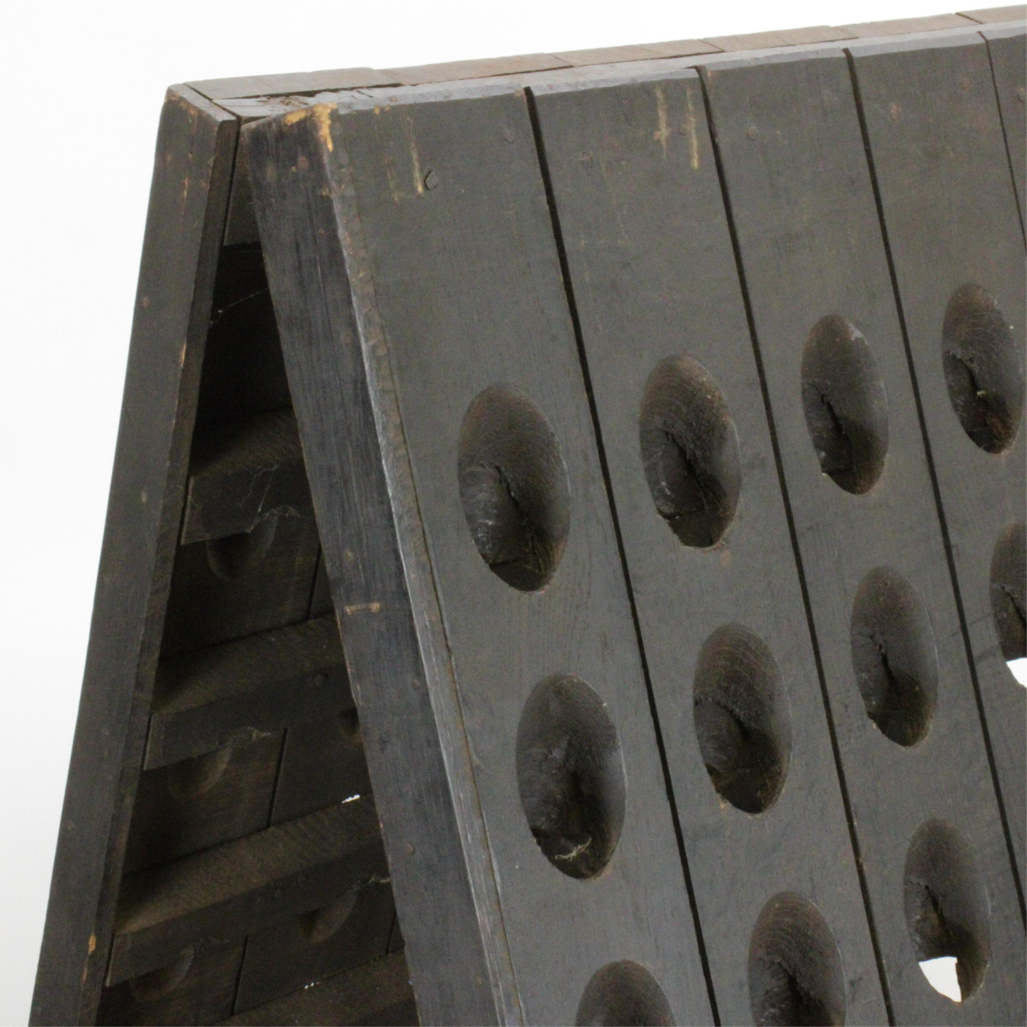 Vintage French Wooden Champagne Riddling Rack - Capsule Auctions