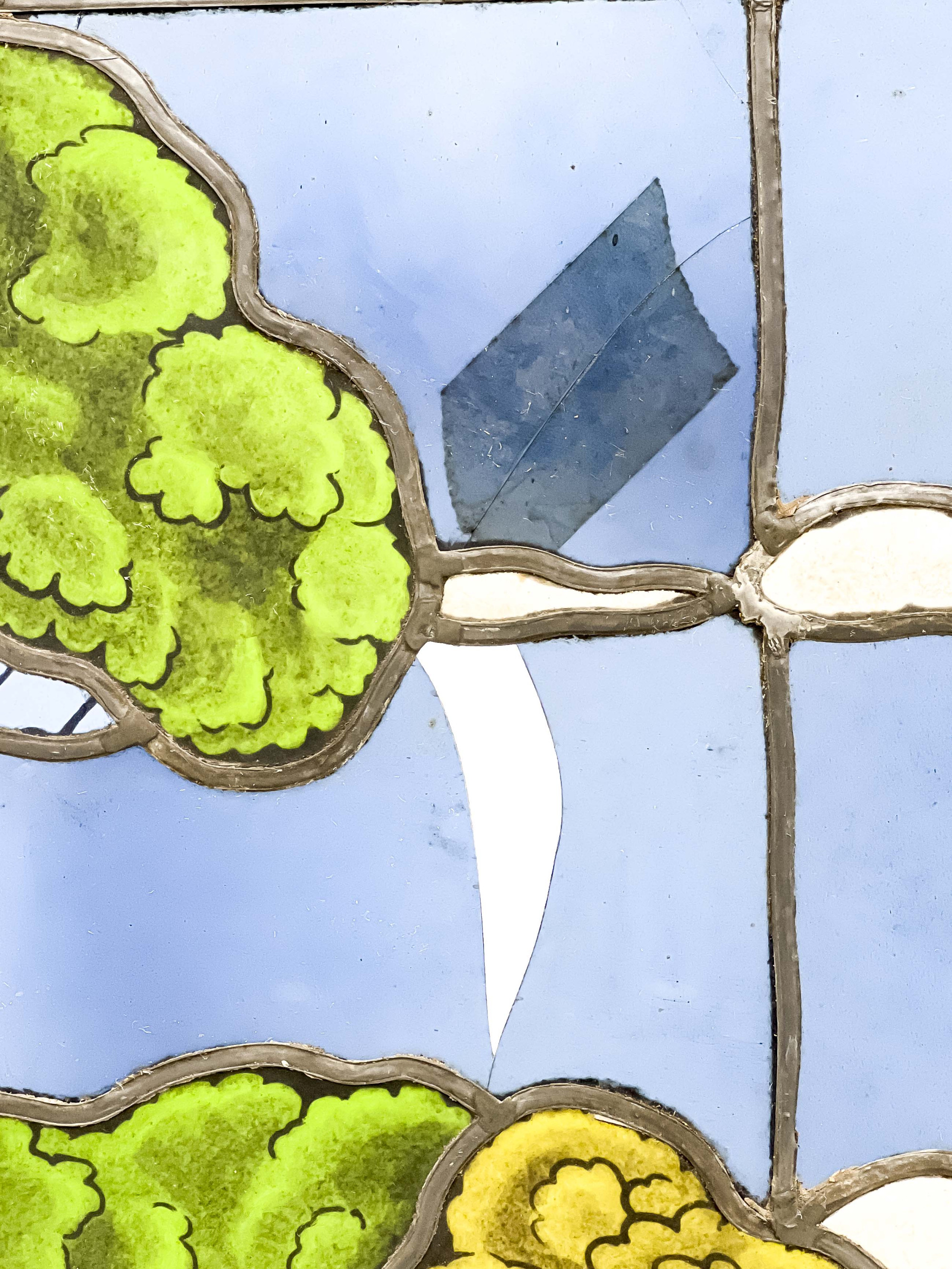 Victorian Stained Glass Window of a Piping Shepherd and his Flock ...