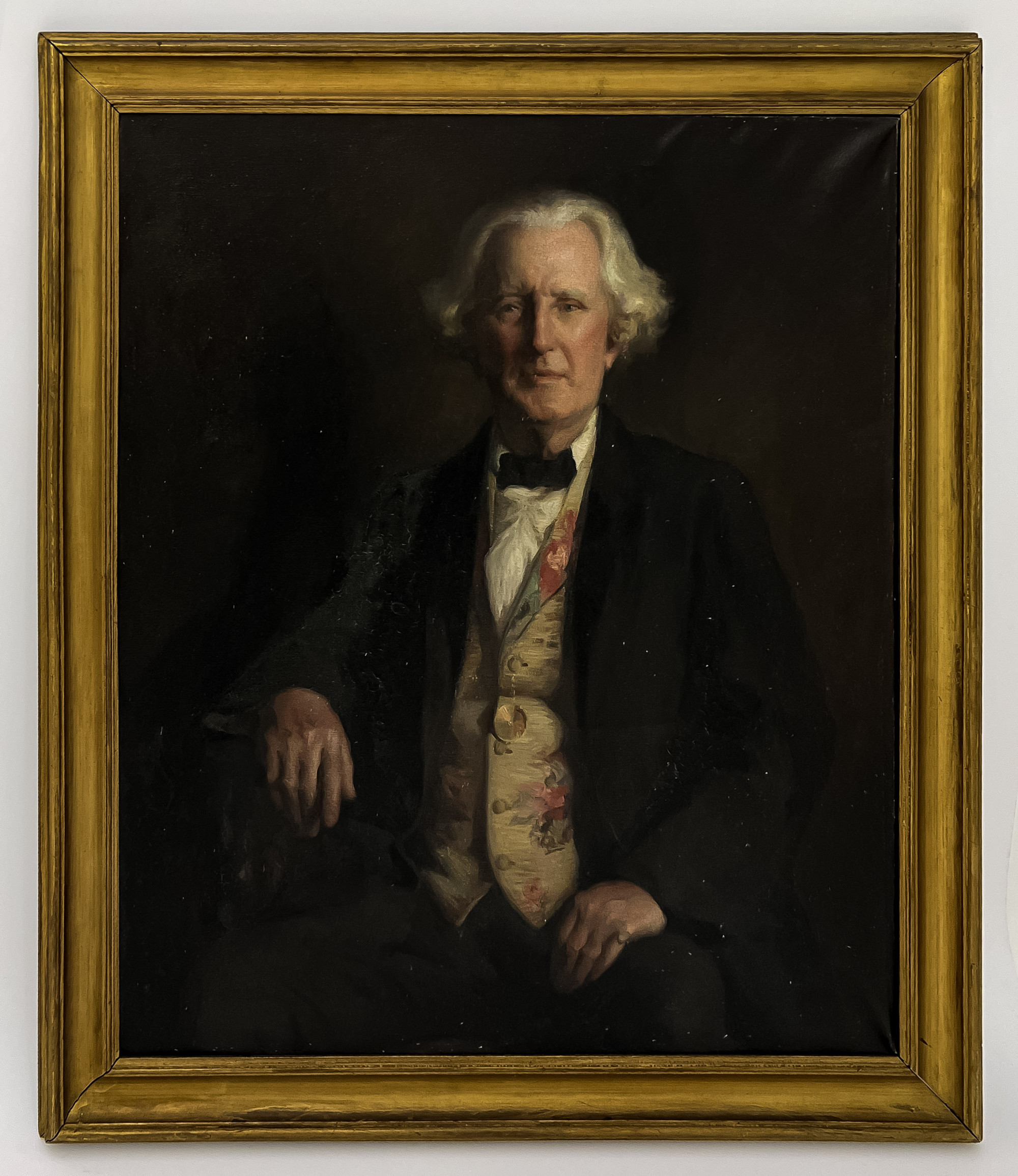 Alma LeBrecht - Portrait of a Man in a Floral Waistcoat - Capsule Auctions