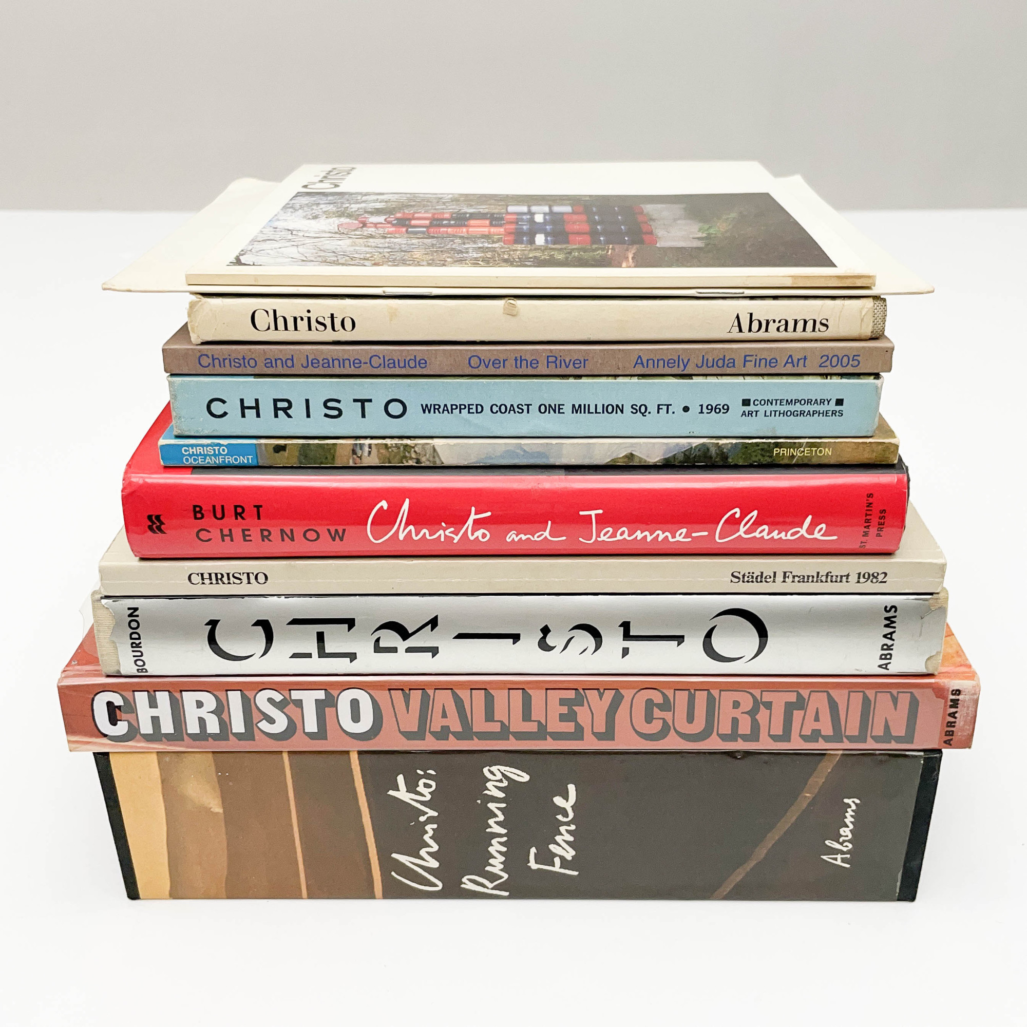 Christo Hand-Signed Exhibition Catalogues and Monographs, Group of 12 ...