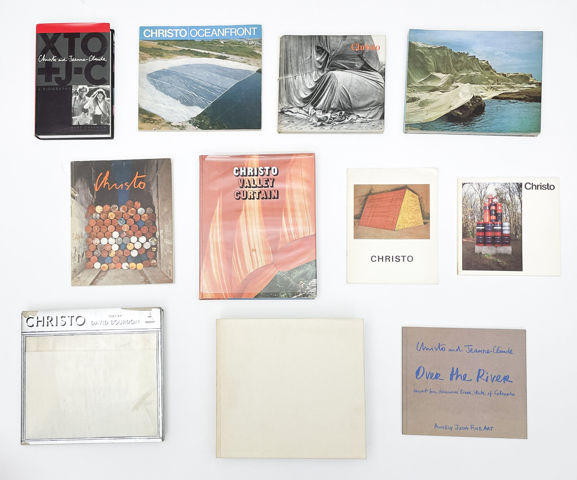 Christo Hand-Signed Exhibition Catalogues and Monographs, Group of 12 ...