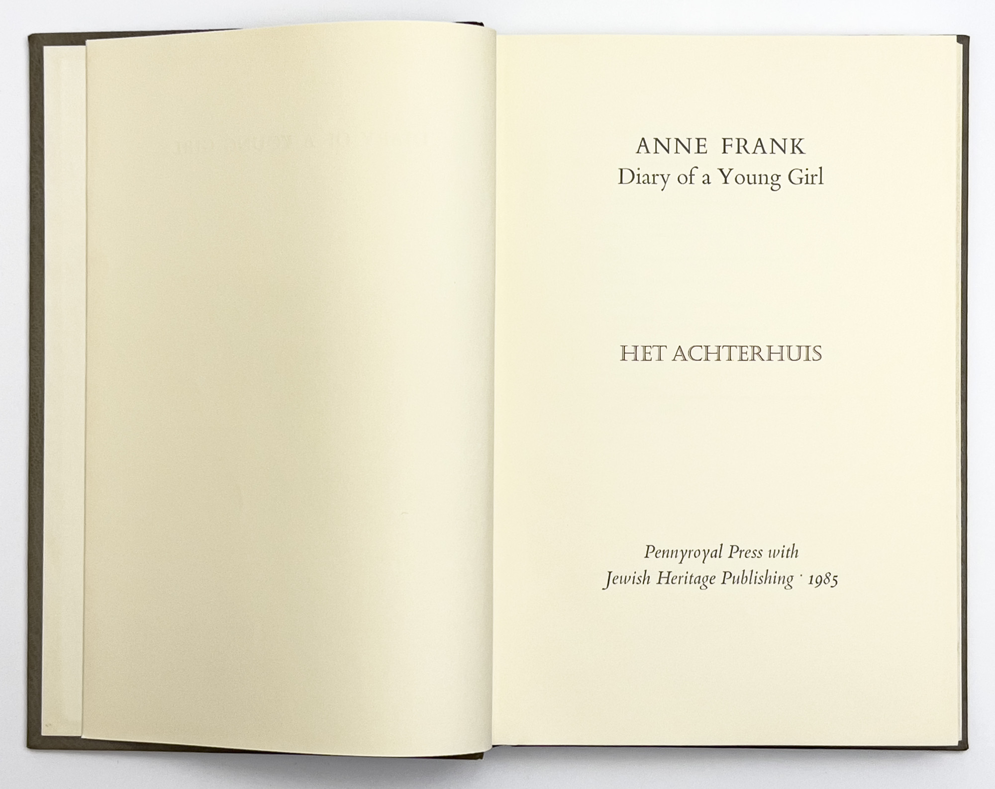 Joseph Goldyne - Pennyroyal Press, The Diary of a Young Girl: Het ...