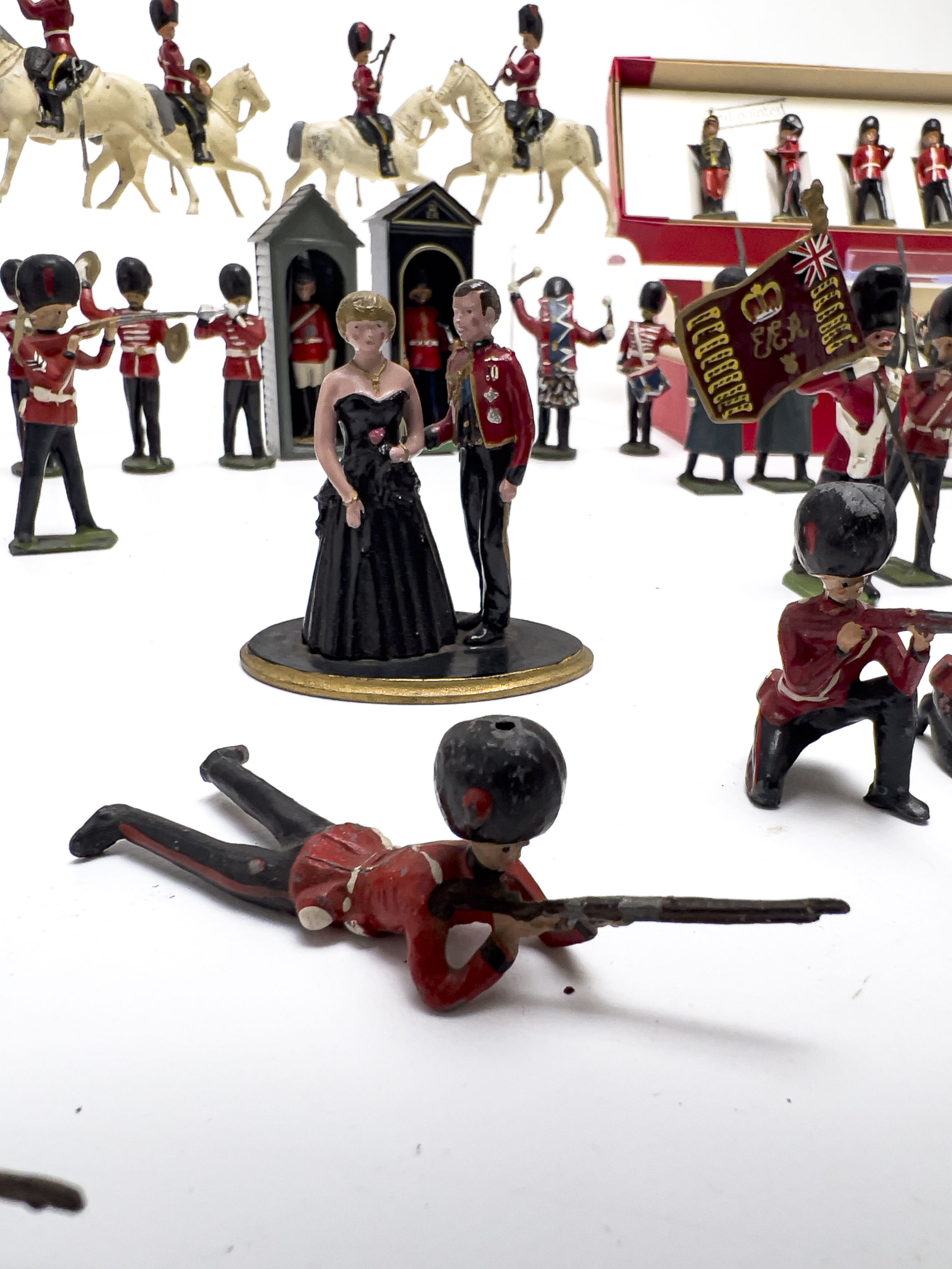 Collection of Primarily British Grenadier Guard Toy Soldiers, Group of ...